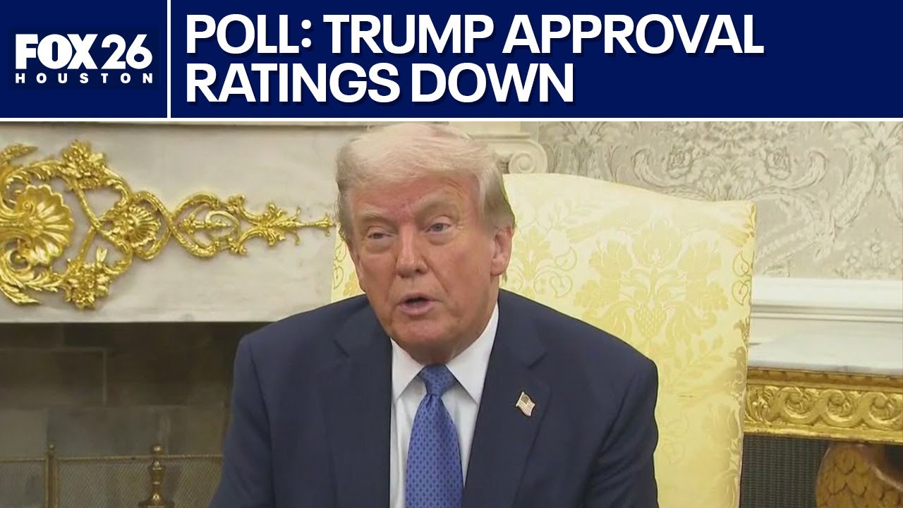 Poll: President Trump's approval rating down - YouTube