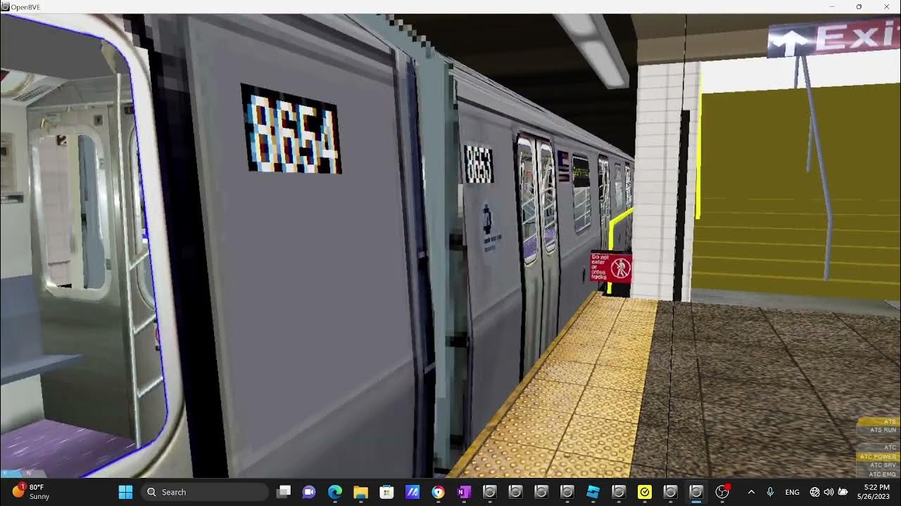 Openbve R160A V5 Alstom A Train Departing at Inwood 207th Street - YouTube