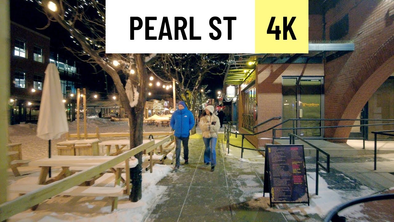 Boulder Colorado Snow Walk - 4K 2022 - YouTube