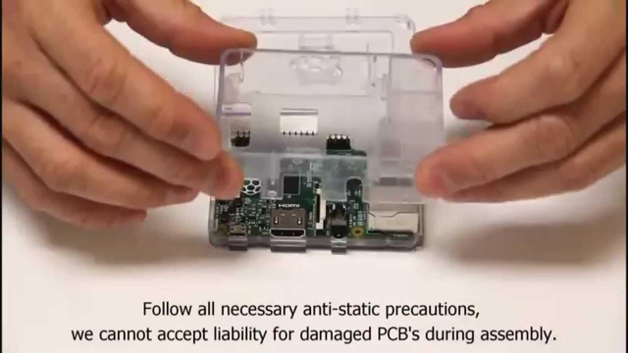 CanaKit Raspberry Pi B+ Case Installation - YouTube