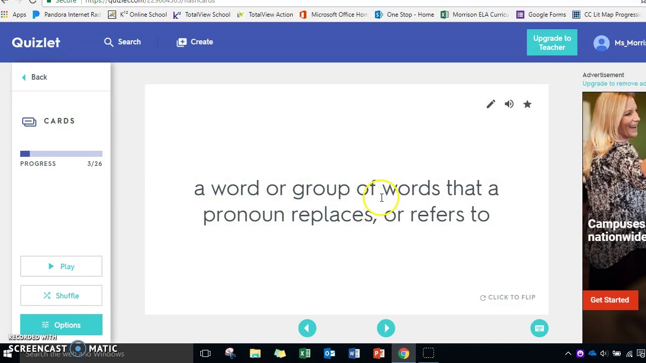 Quizlet Student Tutorial - YouTube