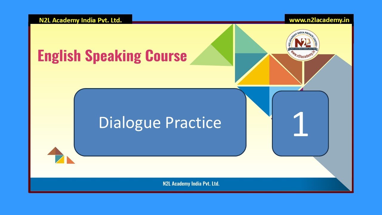 English dialogue speaking practice for Hindi people -1 - YouTube