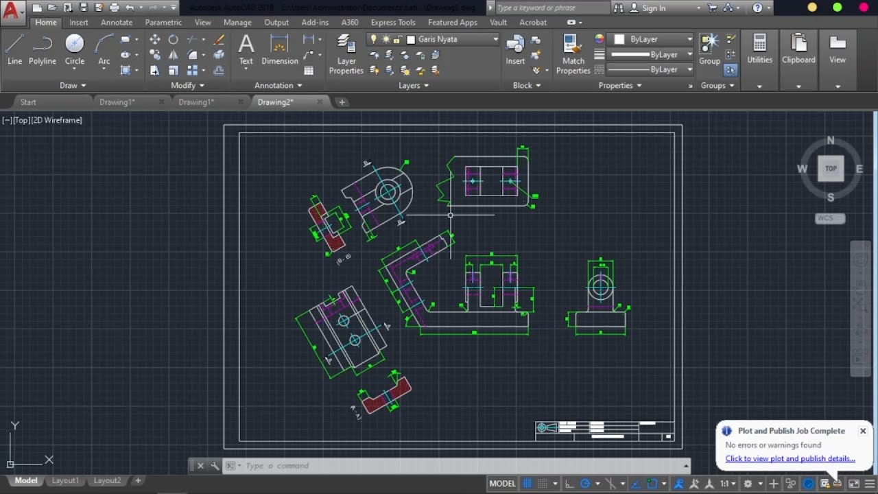 AutoCad Tutorial | Control Bracket Part 3 - YouTube