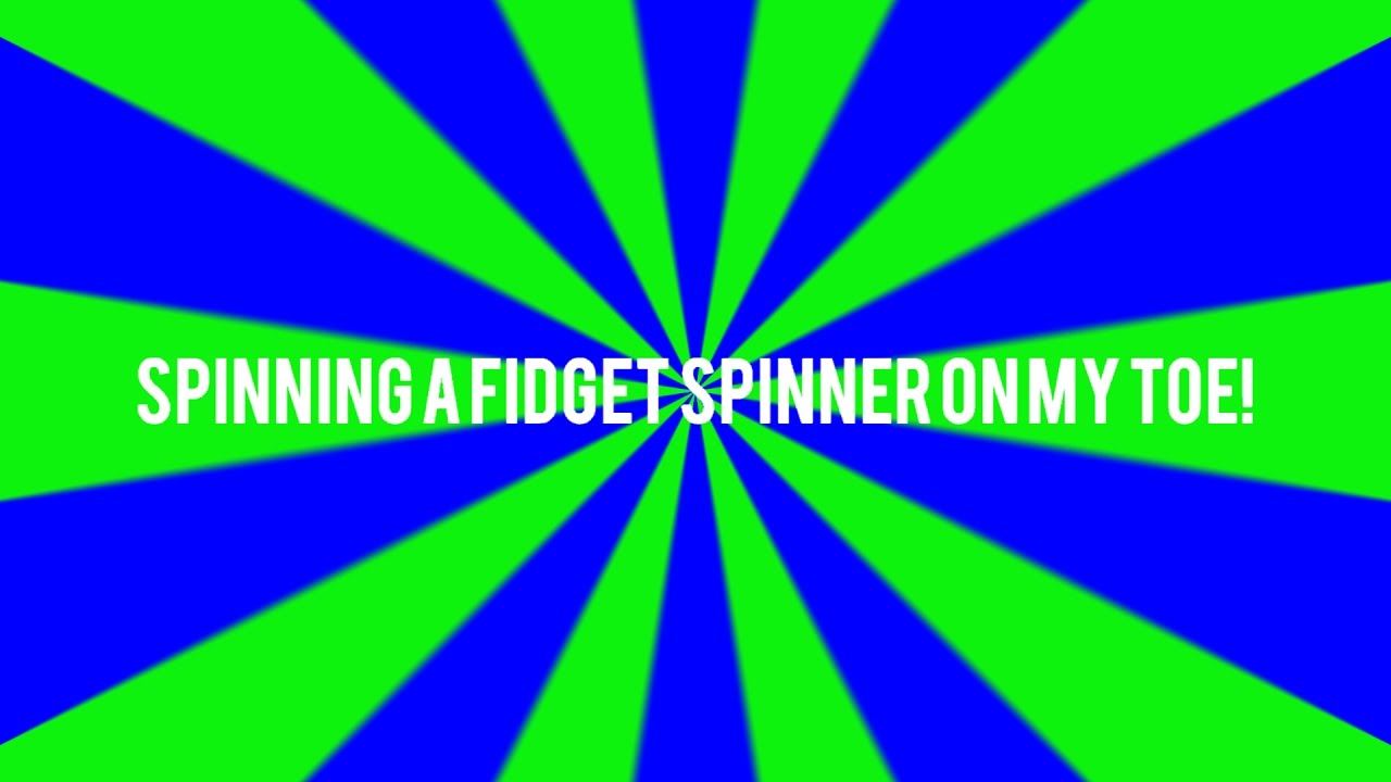 Spinning a fidget spinner on my toe! | fidget topia - YouTube