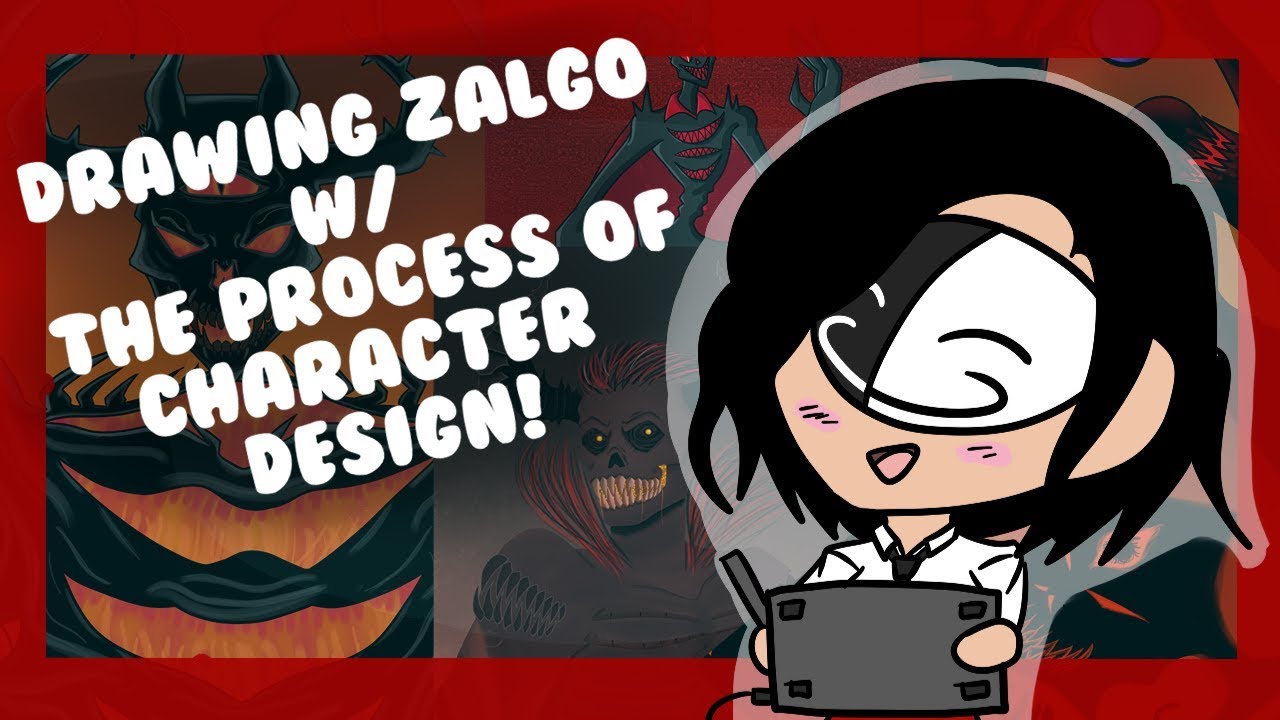 Drawing Zalgo (USING THE PROCESS OF CHARACTER DESIGN!) - YouTube