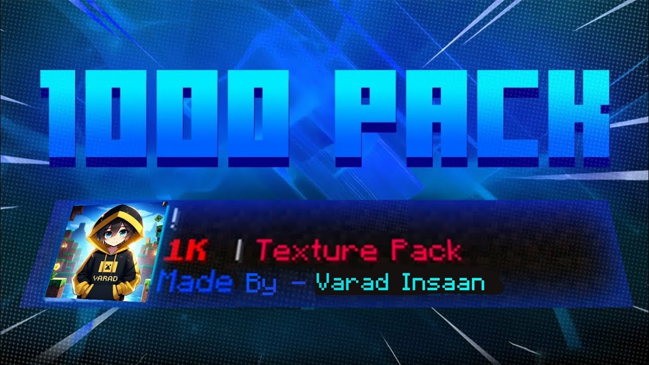 MY OFFICIAL 1K SPECIAL TEXTURE PACK RELEASE | MINECRAFT TEXTURE PACK ...