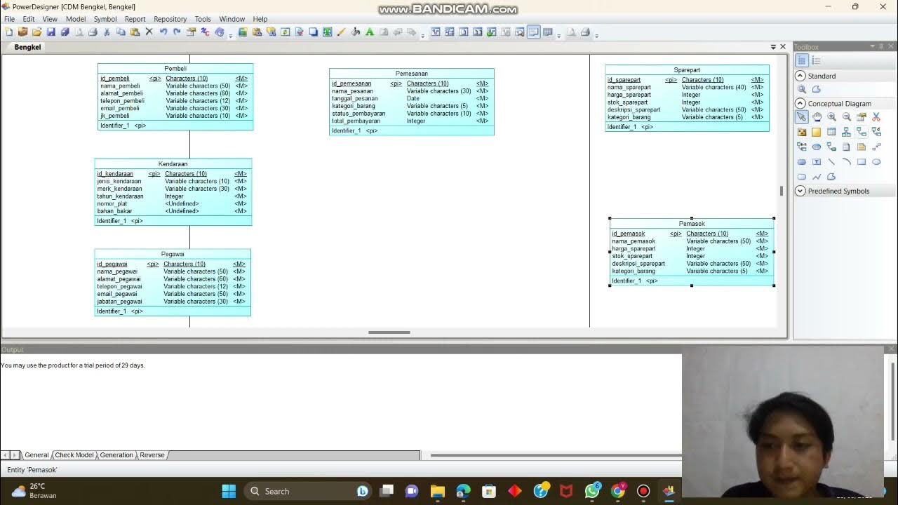 Demo Pembuatan Conceptual Data Model dan Physical Data Model Sistem ...
