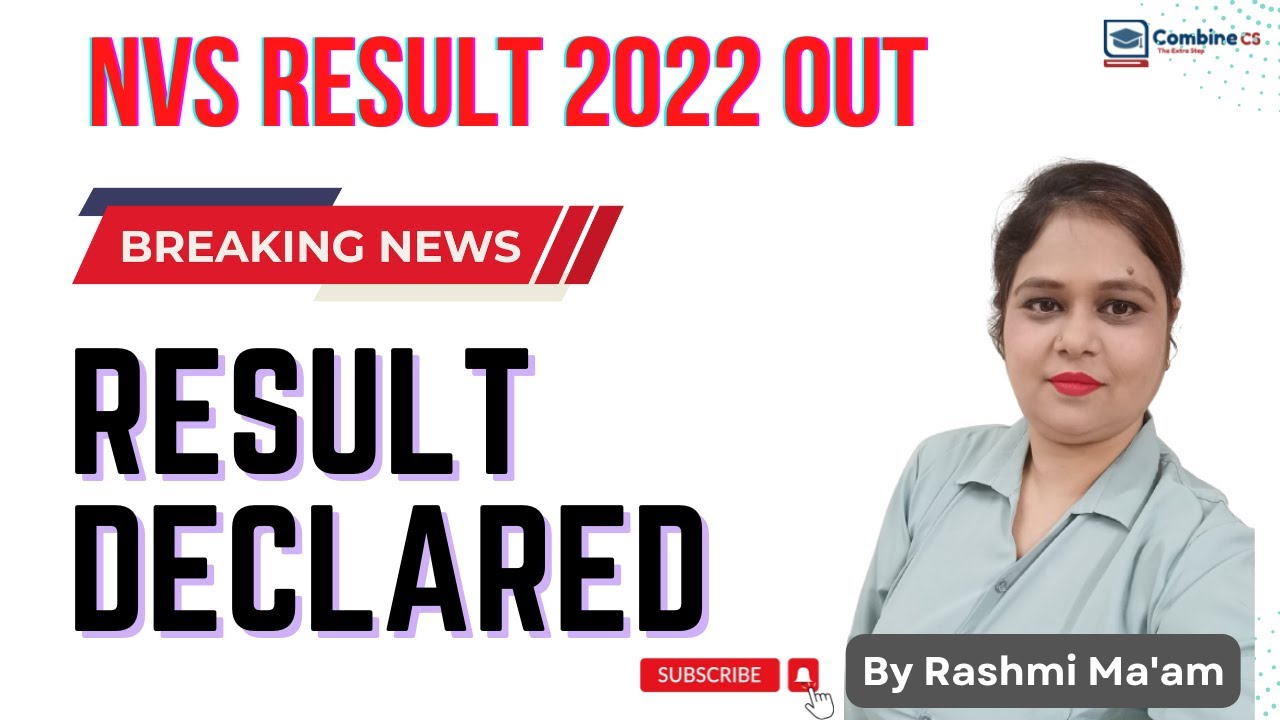 NVS Result out | NVS Recruitment 2022 - YouTube