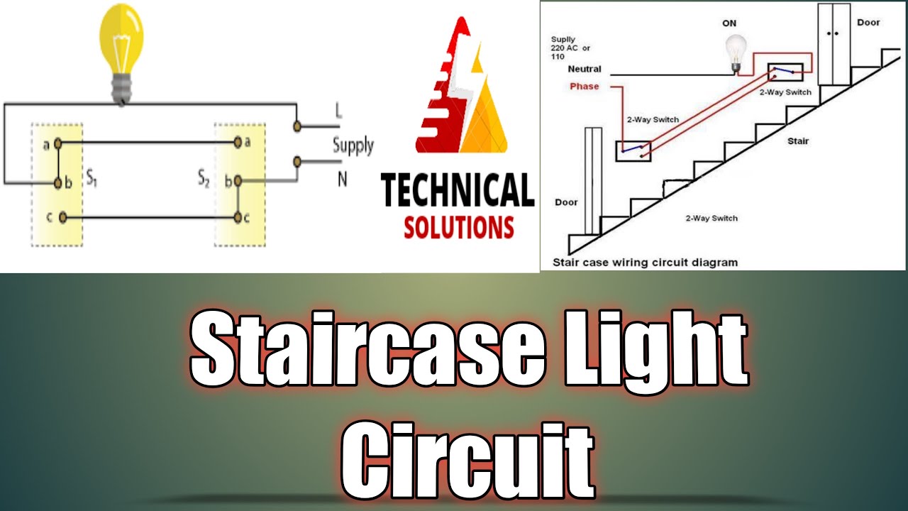 staircase lighting circuit diagram |staircase wiring using two way ...