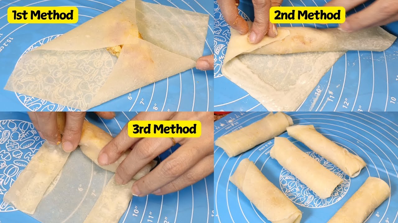 3 Roll folding techniques | folding ideas | Ramadan special | How to ...