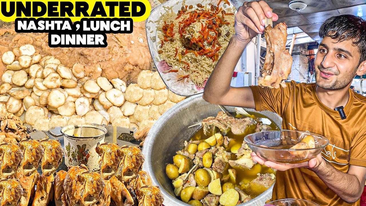 3 UNDERRATED Food Spots In PESHAWAR|Halwa Puri,Kabuli Pulao,Namkeen ...