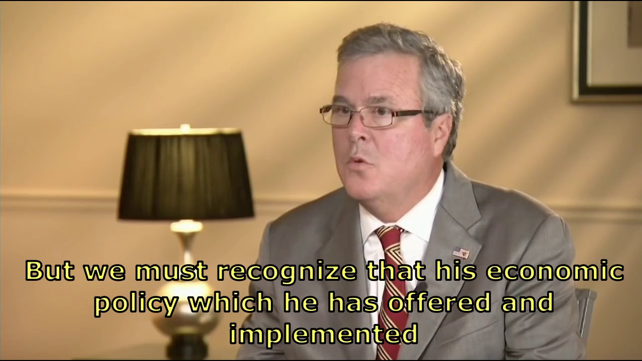Jeb Bush speaking Spanish during a Univision interview - YouTube