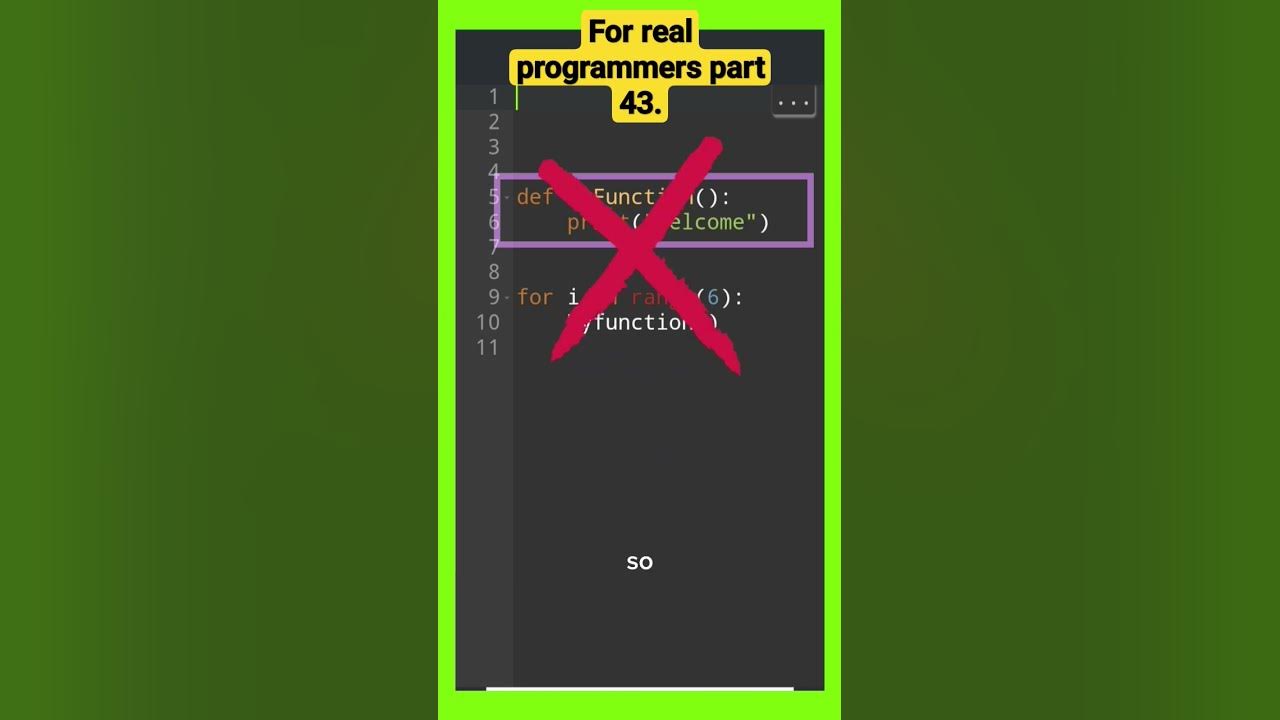 For Real Programmers Part 43 Forreal Viral Youtubeshorts Python Youtube