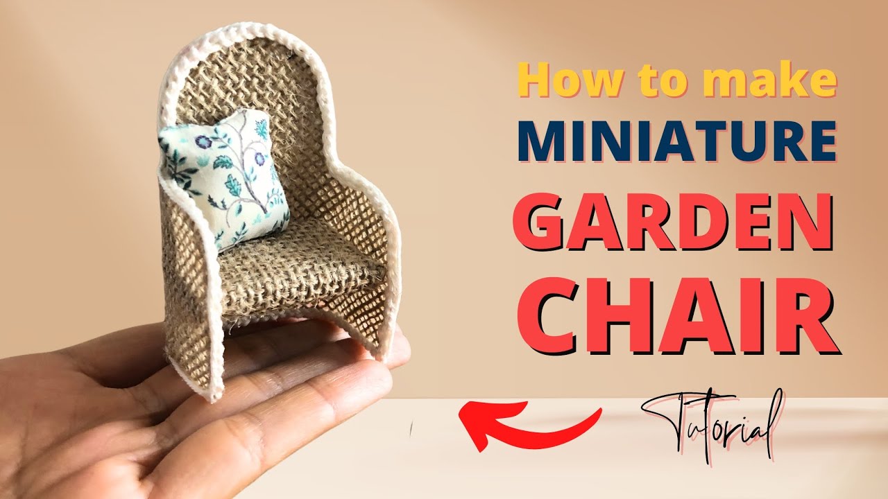DIY Miniature Garden Chairs | Tutorial | Super Easy - YouTube