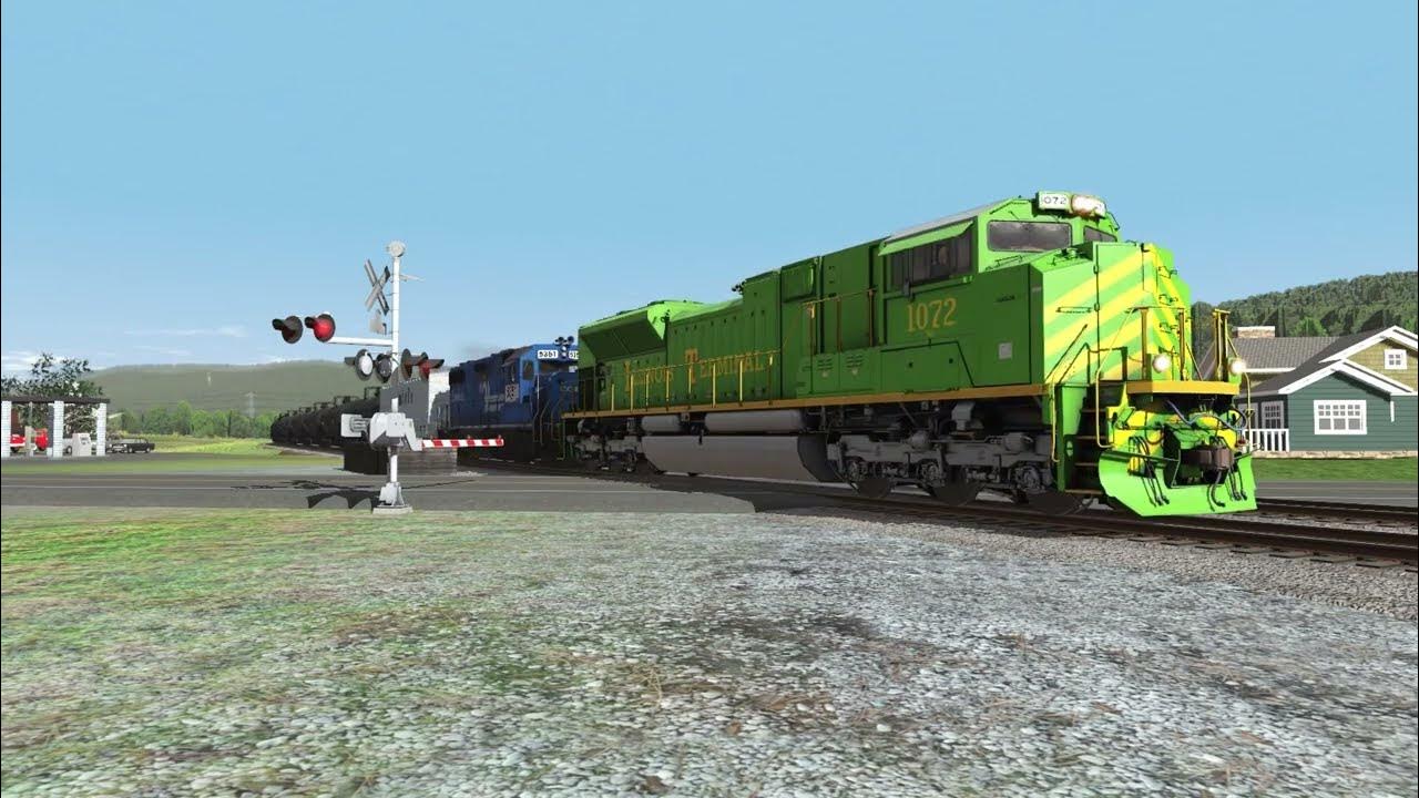 Trainz 2022: NS 1072 On NS 66K through Norton, PA - YouTube
