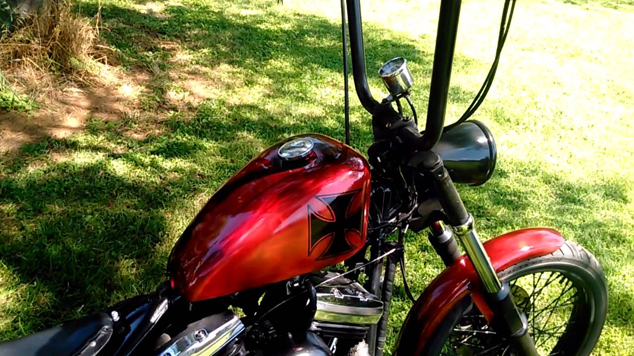 89 Harley softail Custom Bobber Build - YouTube