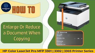 Hp Color Laserjet Pro Mfp 3301 3302 3303 Printer Series How To Copy 1 ...