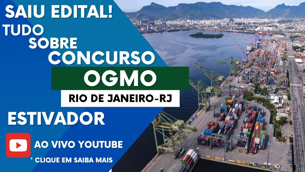 Concurso OGMO - Porto do Rio de Janeiro-RJ - Porto de Itaguaí - Estiva ...