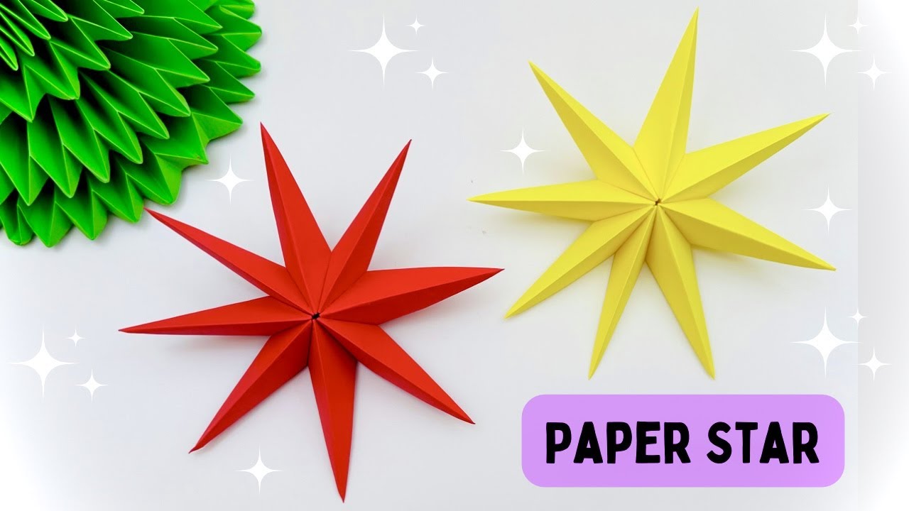 Easy 3d Paper Star Tutorial - Make A Beautiful Star Out Of Paper! Paper ...