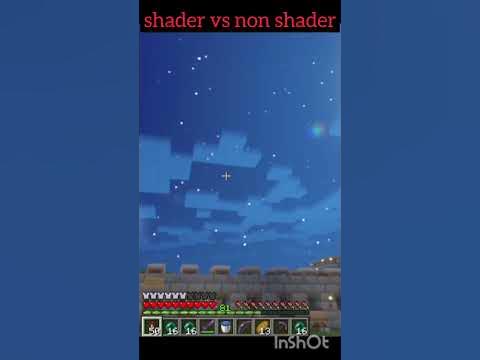 minecraft shader vs non shader #minecraft #gaming - YouTube