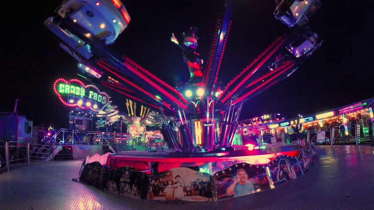 Crazy Frog Fair Ground Ride At Night. - YouTube