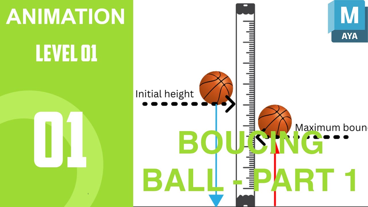 ANIMATION | LEVEL 01_01 : BOUCING BALL PART 01 - YouTube