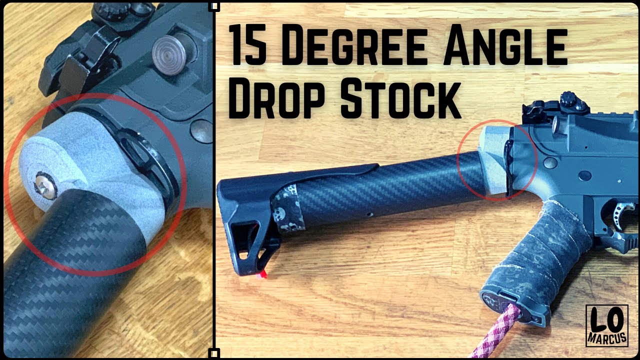 TAPP Airsoft 15 Degree Angle Drop Stock | Install Tutorial - YouTube