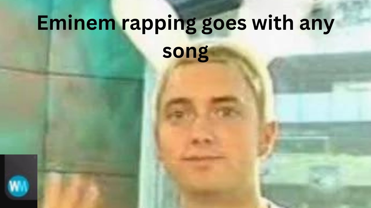 why eminem rapping goes good with every song - YouTube