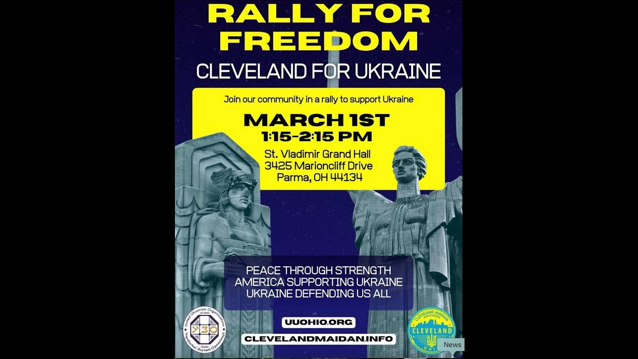 Ukraine Protest Parma Ohio - March 1st, 2025 - Slava Ukraini - YouTube