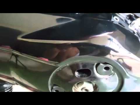 Sanding on powder coating finish - YouTube