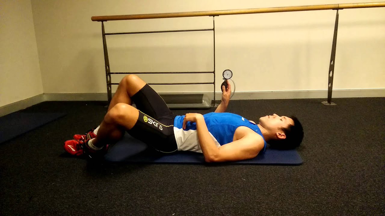 Core exercises: Transverse abdominal training with pressure biofeedback ...