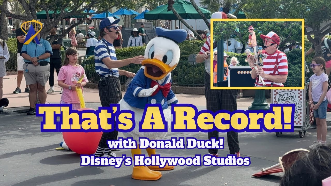 Donald Duck in That’s A Record! Stunt and Juggling Show at Disney’s ...