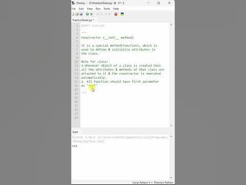 #10- What is constructor [Part-1] | Advanced Python | Praveen Kumar - YouTube