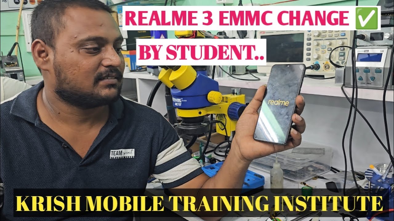 REALME 3 EMMC CHANGE BY STUDENT | KRISH MOBILE TRAINING INSTITUTE ...