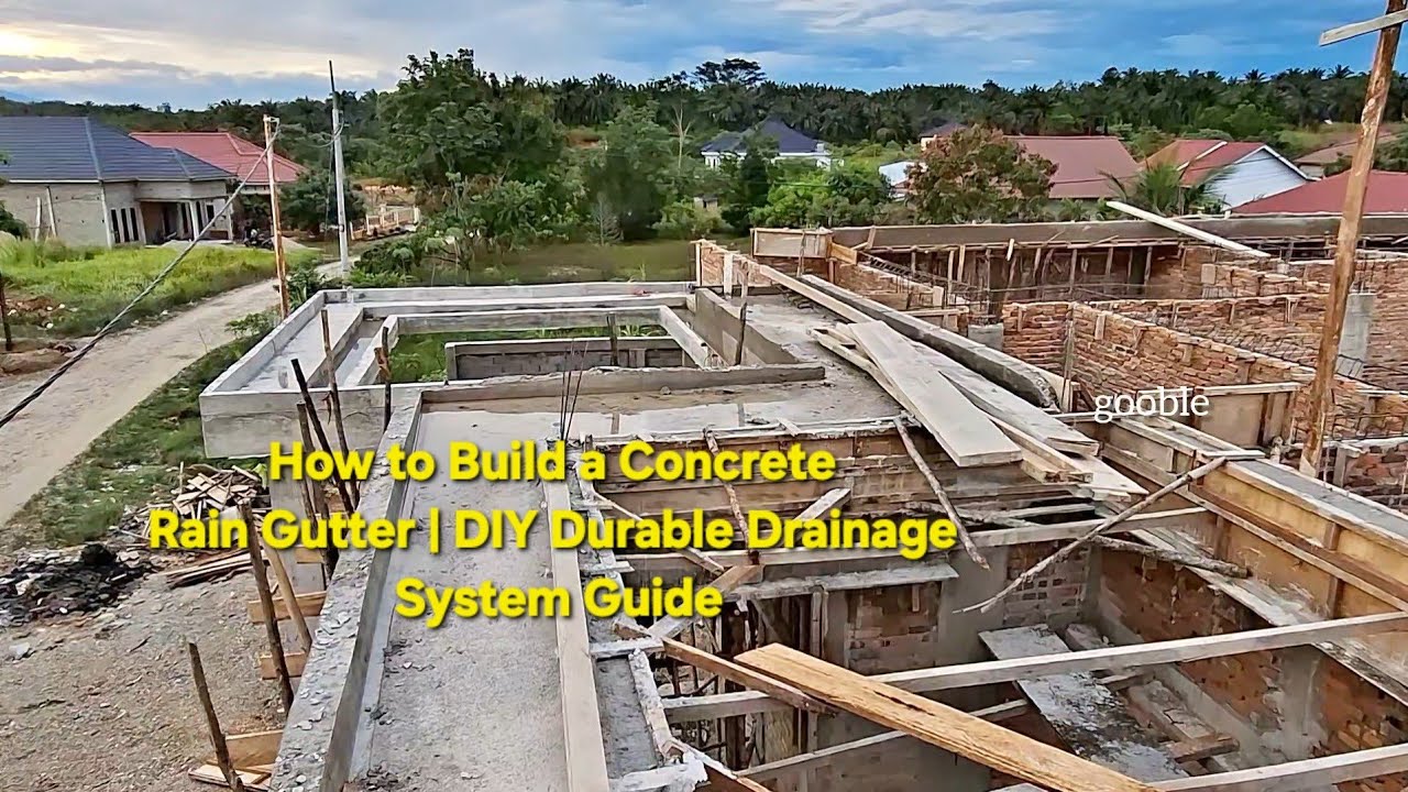 How to Build a Concrete Rain Gutter | DIY Durable Drainage System Guide ...