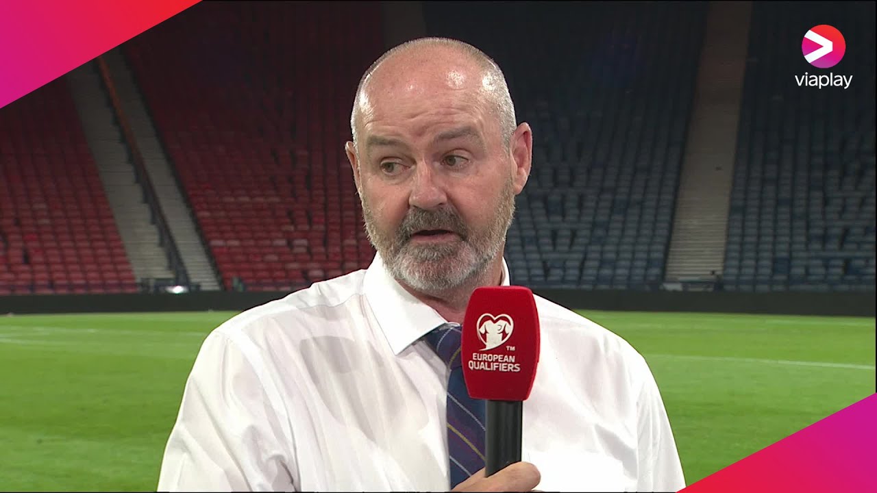 Scotland manager Steve Clarke speaks after leading his side to four ...