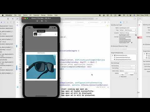 How to show App Open Ads in iOS Swift ViewController application - YouTube