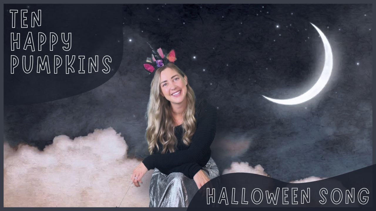 Ten Happy Pumpkins | Children's Counting Halloween Song 2023 | Sing ...
