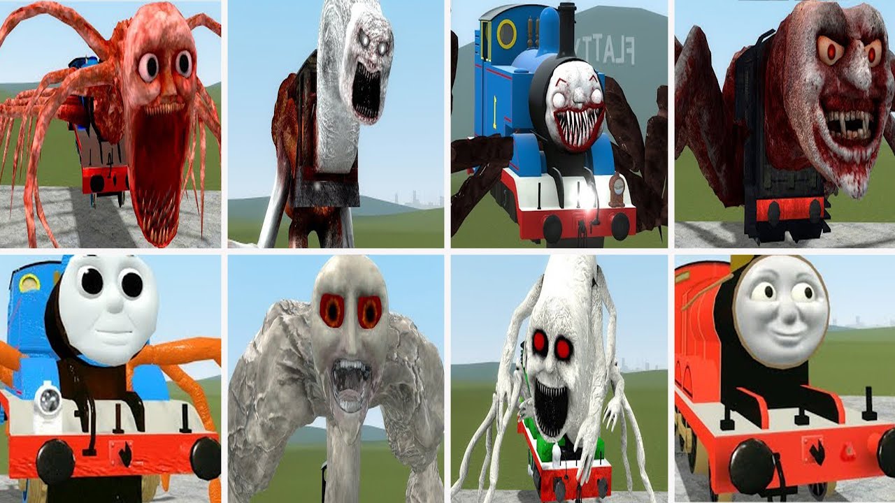 Thomas Train,Diesel Train,Douglas,Percy,Emily Train turned into Cursed ...