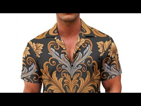 MEN'S ROYAL VINE BUTTON UP