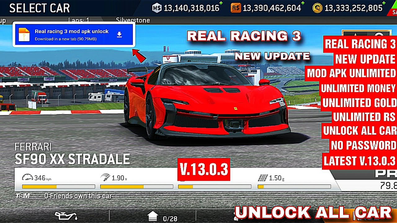 real racing 3 new update v.13.0.3 mod apk unlimited money unlimited ...