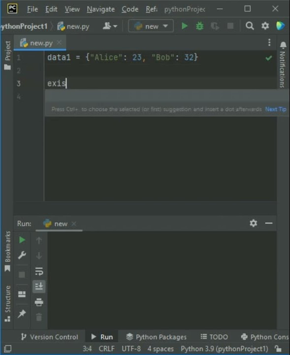 Check If A Key Exists In A Python Python Pythonprogramming Pythontutorial Python3 Shorts