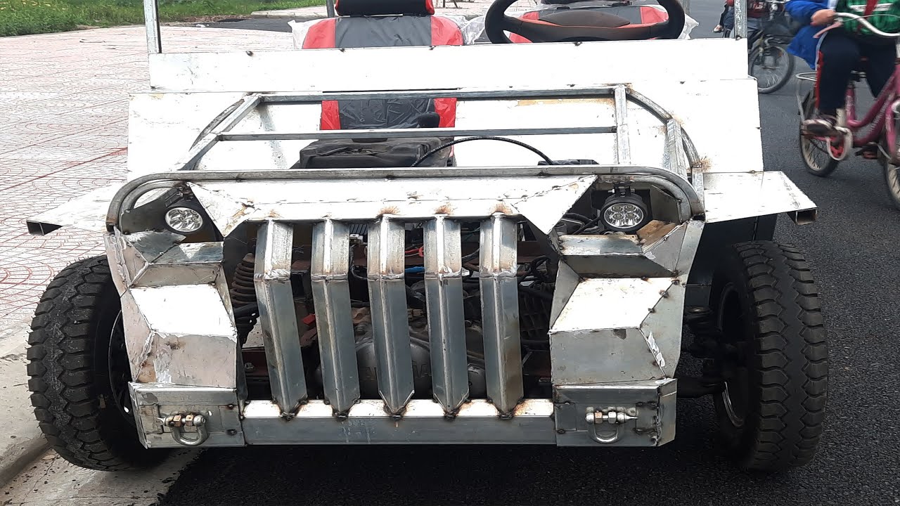 Cartech 125 | Making a front for a homemade car - YouTube