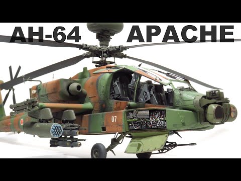 TAKOM - AH-64 APACHE - 1/35 SCALE HELICOPTER / FULL BUILD #modelkit #scalemodel #hobby