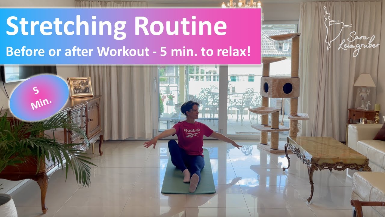 Stretching Routine - after a hard Day or before/after the Workout - YouTube