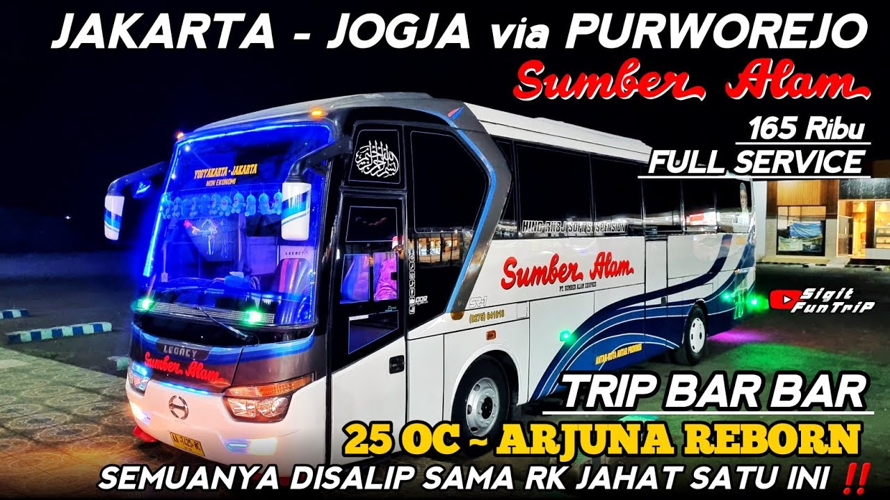 SUPER CEPAT ‼️ Trip BUS SUMBER ALAM • JAKARTA JOGJA dari AGEN ...