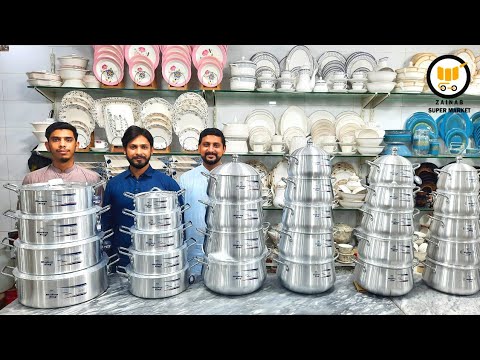 Belly Cookware Set Pure Aluminium - Kitchen King | Pateela Set | Fish ...