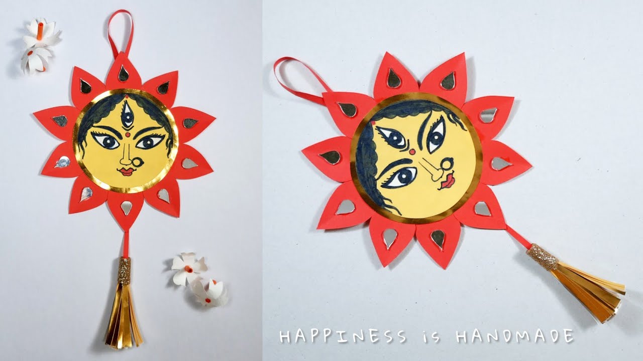 Durga Puja Decoration Craft || Navaratri Craft || Durgapuja Craft Ideas ...