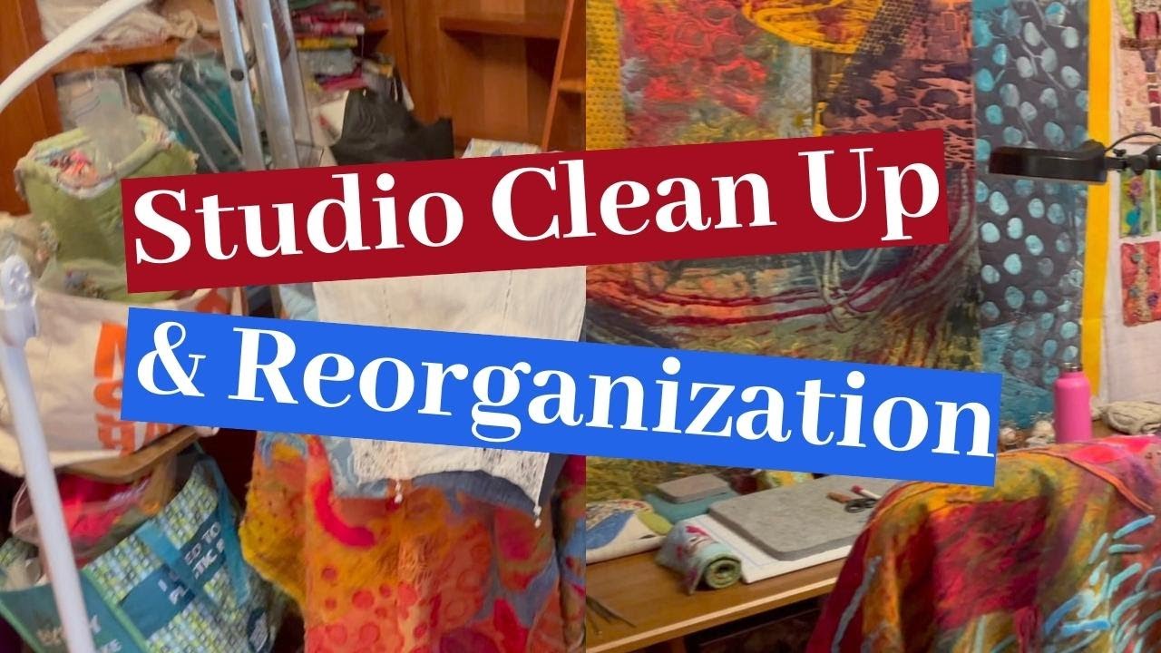 Cleaning up & Reorganizing My Studio - YouTube