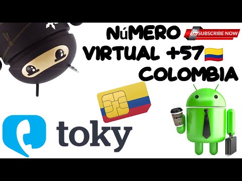 Número virtual +57🇨🇴 Colombia, para WhatsApp gratis 2021#toky#whatsapp.